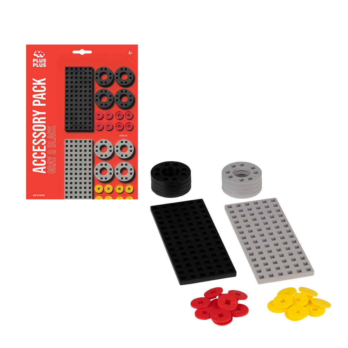 Plus Plus - Base Plate and Wheel Set - Red Package — La Ribouldingue