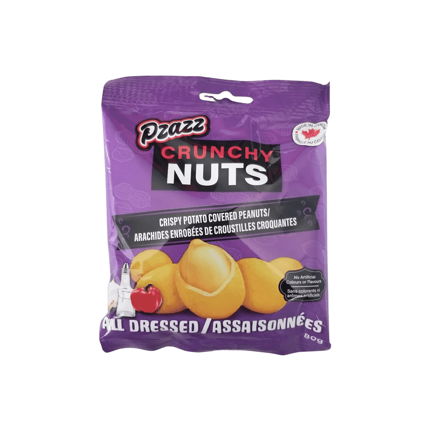 Pzazz Crunchy Nuts - Assaisonnées - 80g pour 379$ à La Ribouldingue
